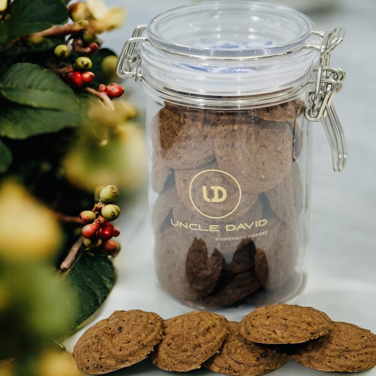 Espresso Butter Cookies - Uncle David Homemade Pastry